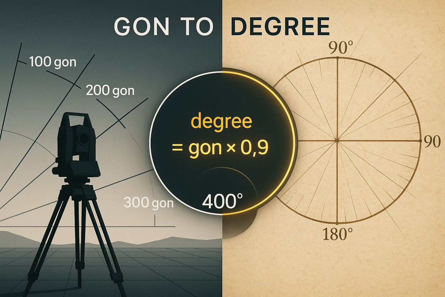 Convertidor de Grados Centesimales a Grados - JetCalculator