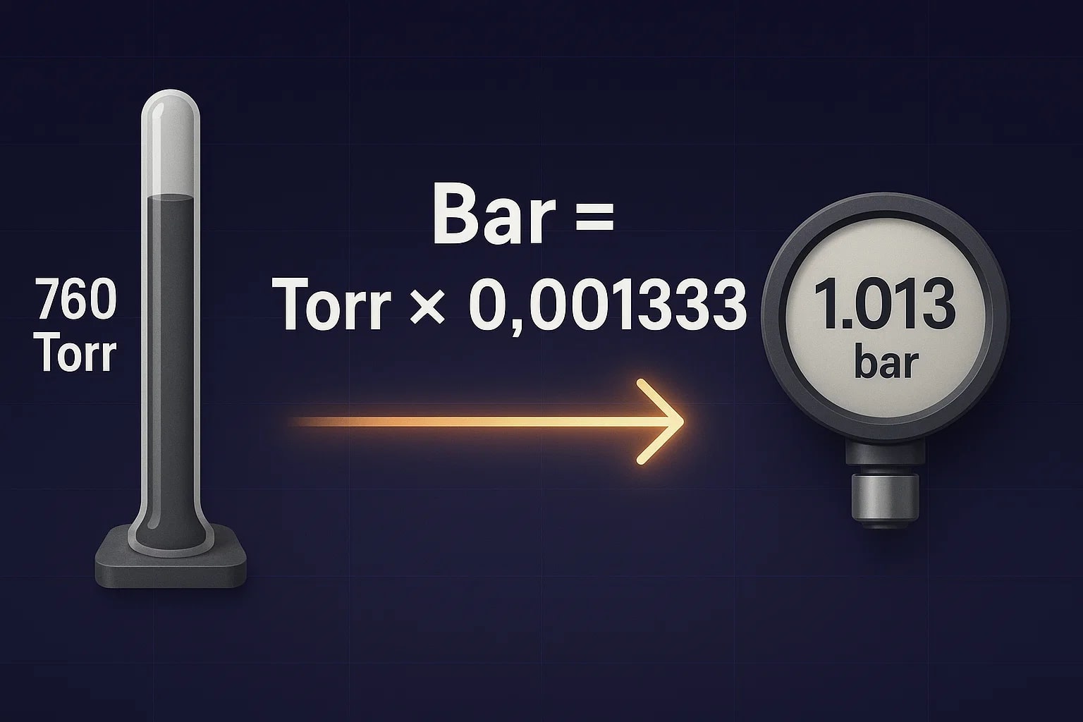 Convertidor de Torr a Bar - JetCalculator